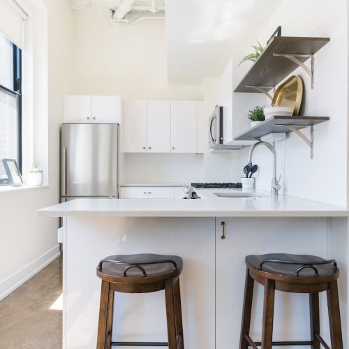 Floorplans | Studio 1 & 2 Bedroom Apartments in The Loop | The Alfred